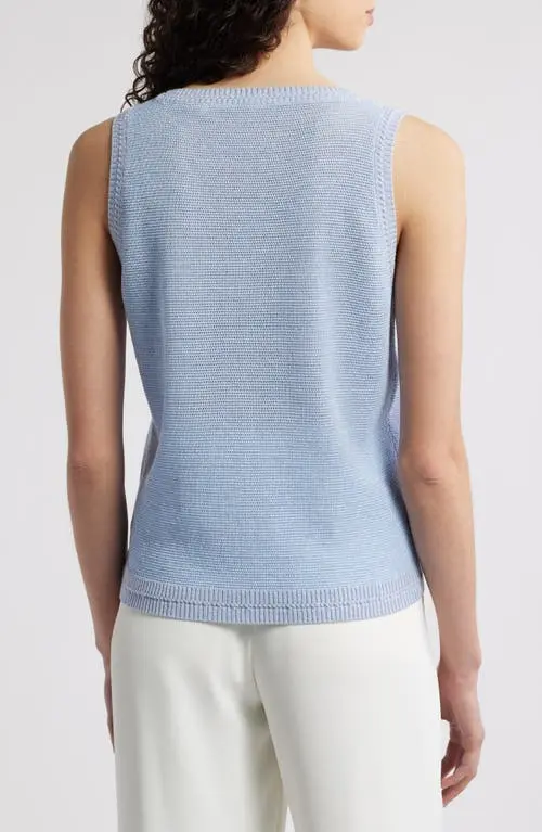 Kobi Halperin Metallic Knit Sweater Tank