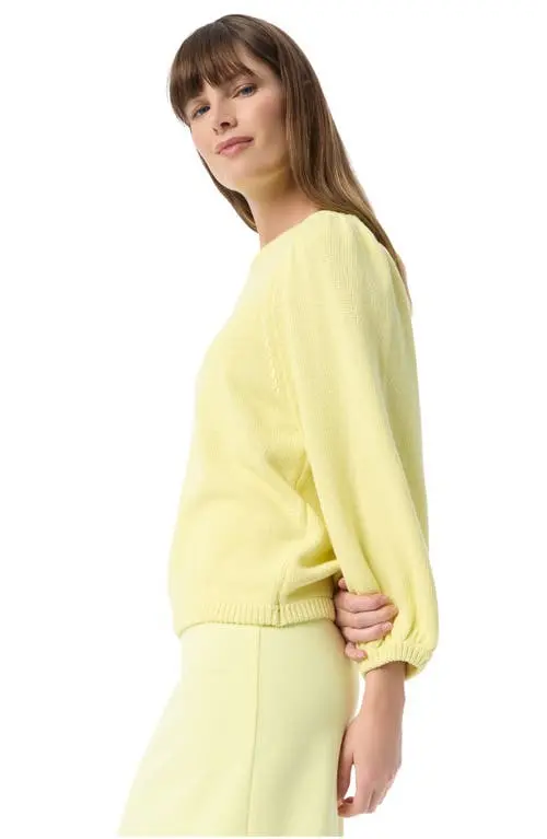 DO BY DEE OCLEPPO Augusta Balloon Sleeve Cotton Sweater
