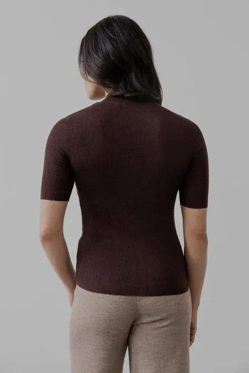SSKEIN Mock Neck Pullover