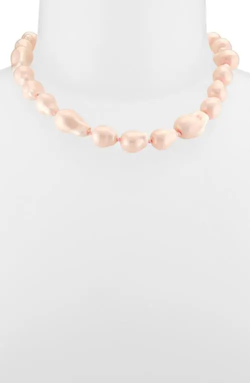 Lele Sadoughi Baroque Imitation Pearl Collar Necklace