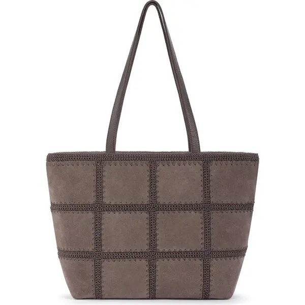 THE SAK Metro Tote Bag - Mushroom Suede Patch
