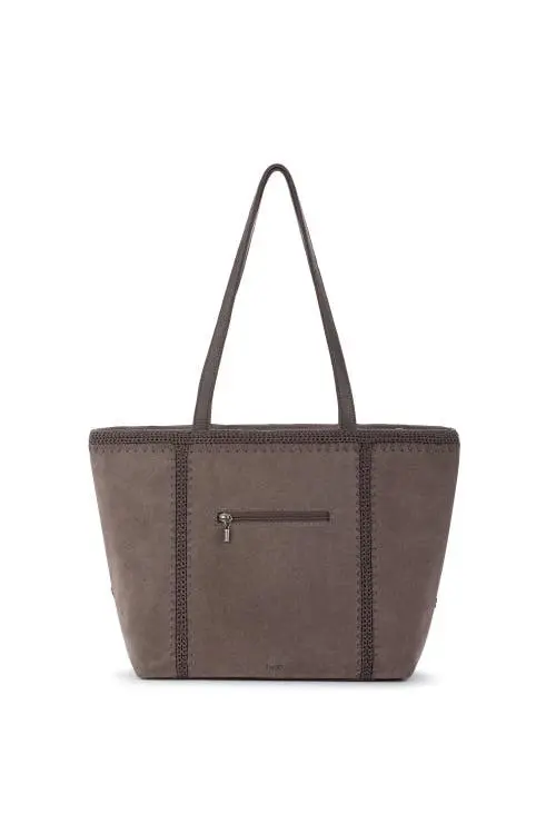 THE SAK Metro Tote Bag - Mushroom Suede Patch