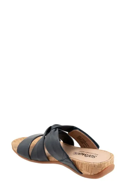 Softwalk Tallulah Slide Sandal - Navy