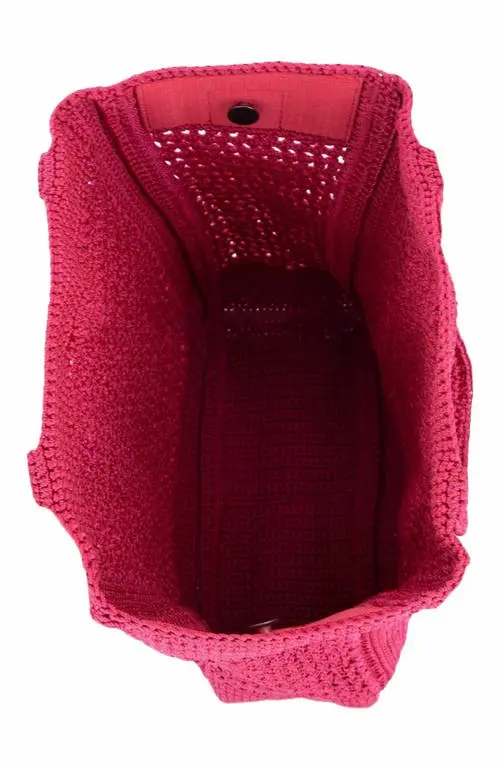 THE SAK Lanie Market Hand Crochet Tote Bag - Magenta Flower