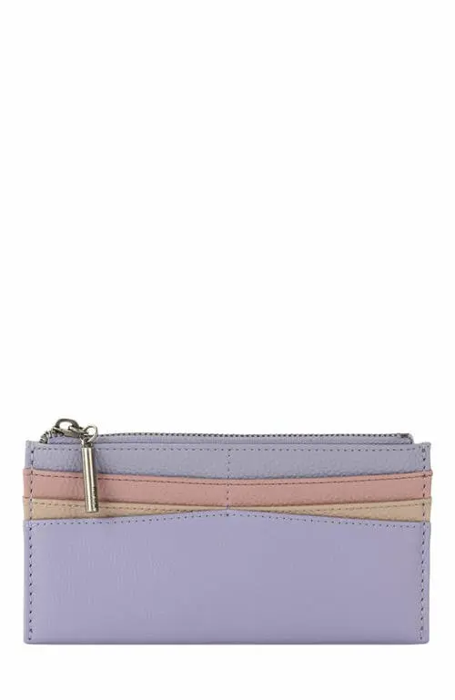 THE SAK Neva Large Card Wallet - Orchid Block