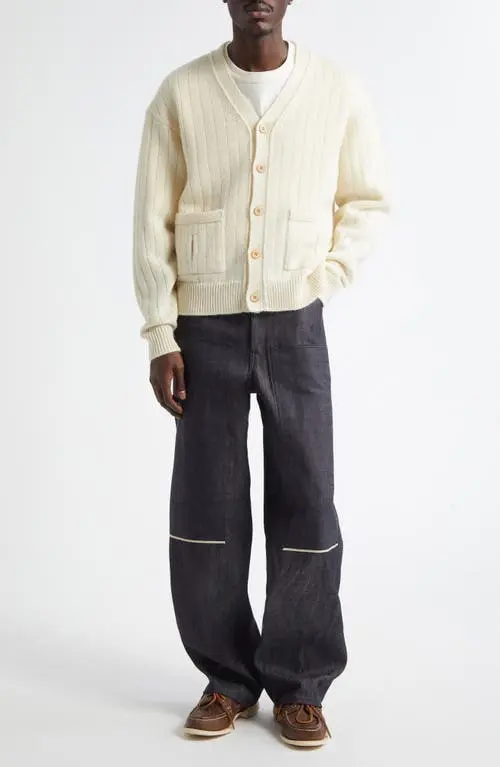 Visvim Mohair & Cotton Blend Cardigan