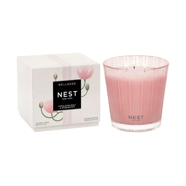 NEST NEW YORK Himalayan Salt & Rosewater Candle 2 Oz - One-color