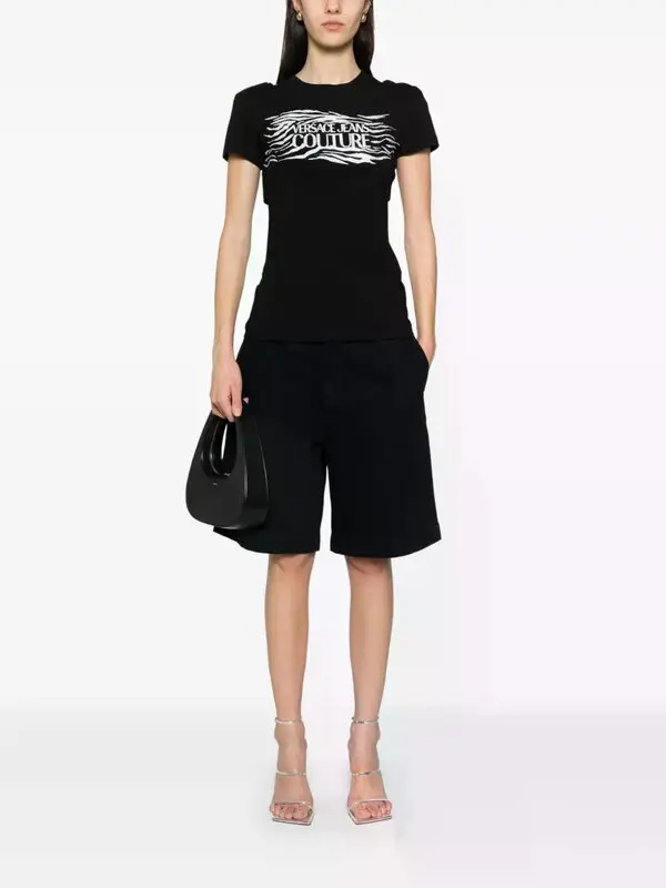 Versace Logo-print T-shirt - Black
