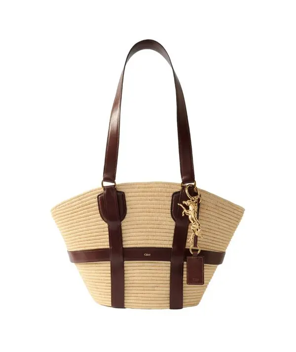Chloé Kerala 25 Leather-trimmed Tote