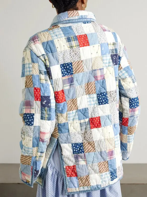 Polo Ralph Lauren Patchwork Quilted Printed Cotton Jacket