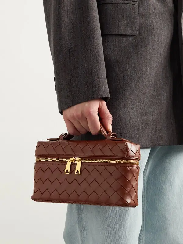 Bottega Veneta Bang Bang Vanity Intrecciato Leather Tote