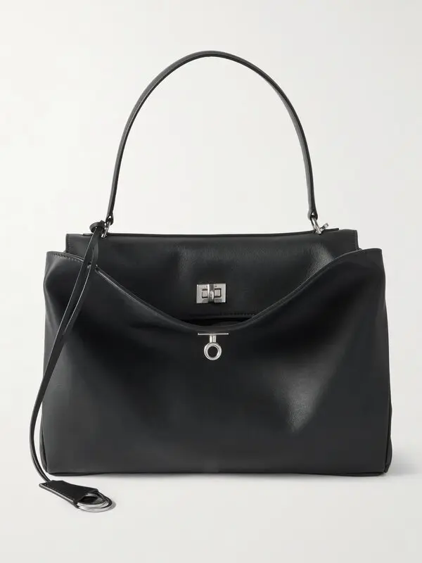 Balenciaga Rodeo Medium Leather Shoulder Bag