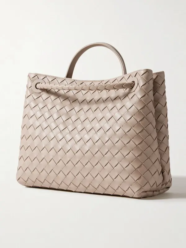 Bottega Veneta Andiamo Medium Intrecciato Leather Tote - Neutrals