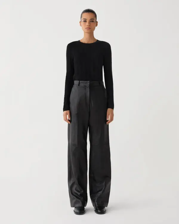 Veronica De Piante Audrey Leather Trousers