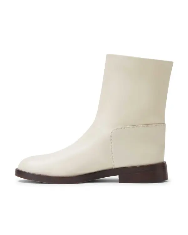 Veronica De Piante Margaux Leather Ankle Boots - Neutral