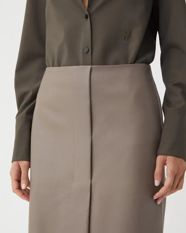 Veronica De Piante Nappa Leather Phoebe Skirt