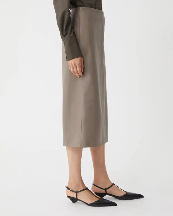 Veronica De Piante Nappa Leather Phoebe Skirt