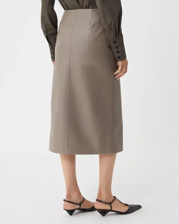 Veronica De Piante Nappa Leather Phoebe Skirt