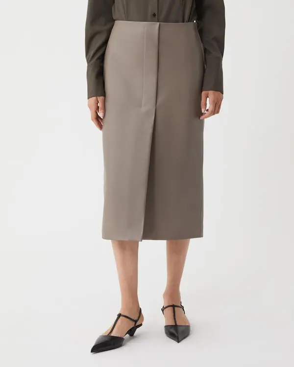 Veronica De Piante Nappa Leather Phoebe Skirt
