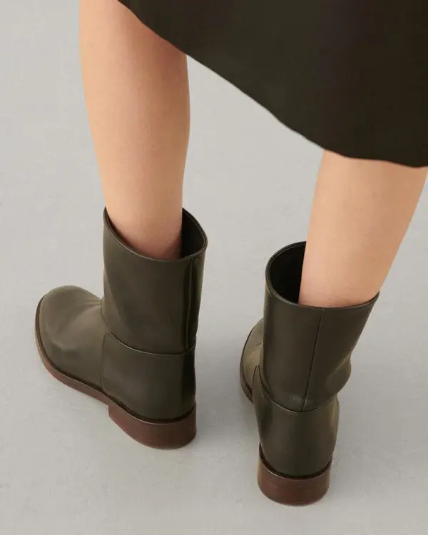 Veronica De Piante Margaux Leather Ankle Boots - Black