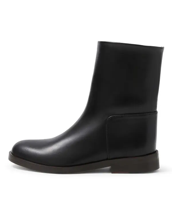 Veronica De Piante Margaux Leather Ankle Boots - Black