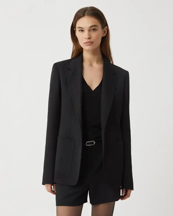 Veronica De Piante Faye Wool Jacket - Black