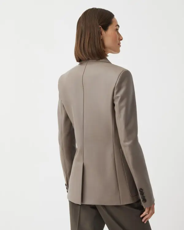 Veronica De Piante Faye Nappa Leather Jacket - Gray