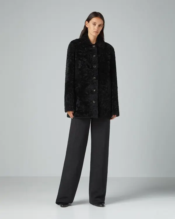 Veronica De Piante Amaia Shearling Jacket - Black