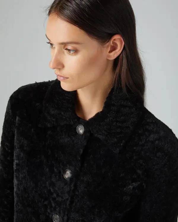 Veronica De Piante Amaia Shearling Jacket - Black