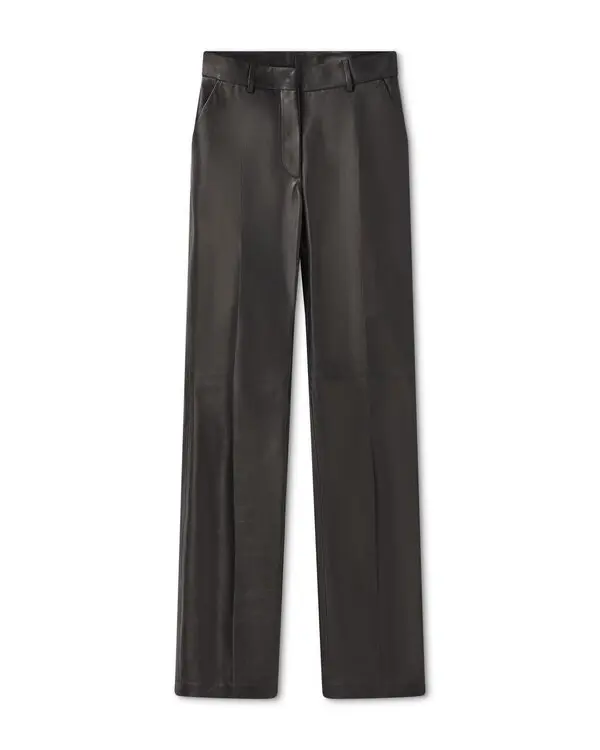 Veronica De Piante Mick Nappa Leather Trousers - Black