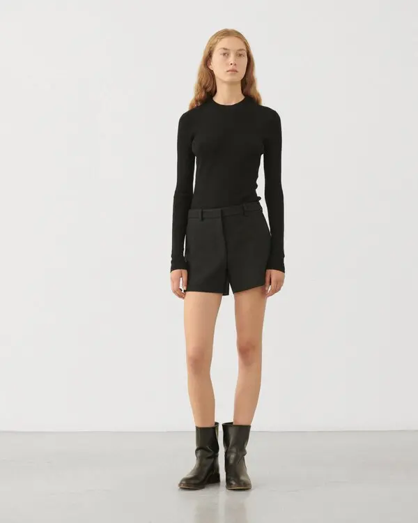 Veronica De Piante Ava Structured Shorts - Black