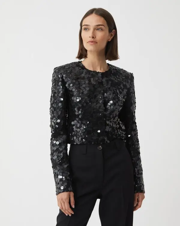 Veronica De Piante Maeve Chaos Sequin Bolero Jacket