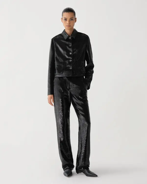 Veronica De Piante Ines Sequined Jacket - Black