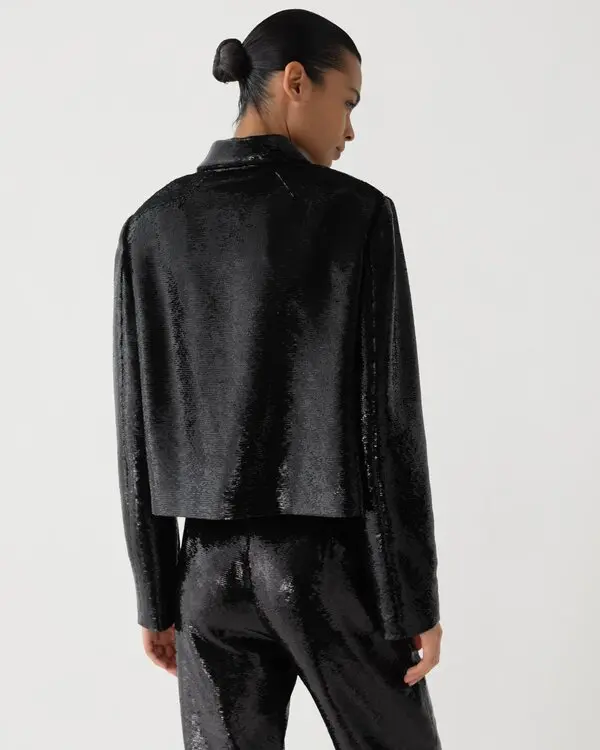 Veronica De Piante Ines Sequined Jacket - Black