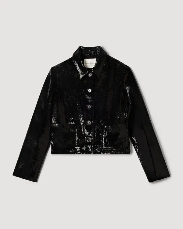 Veronica De Piante Ines Sequined Jacket - Black