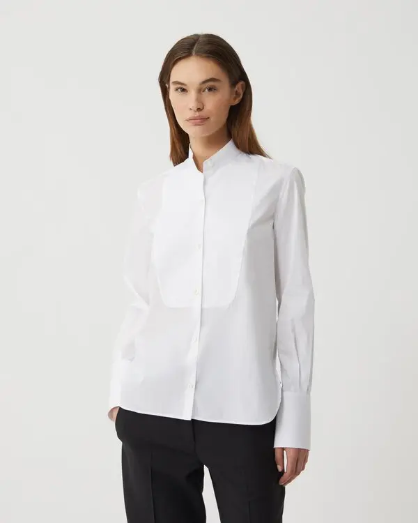 Veronica De Piante Ruby Cotton Poplin Shirt - White