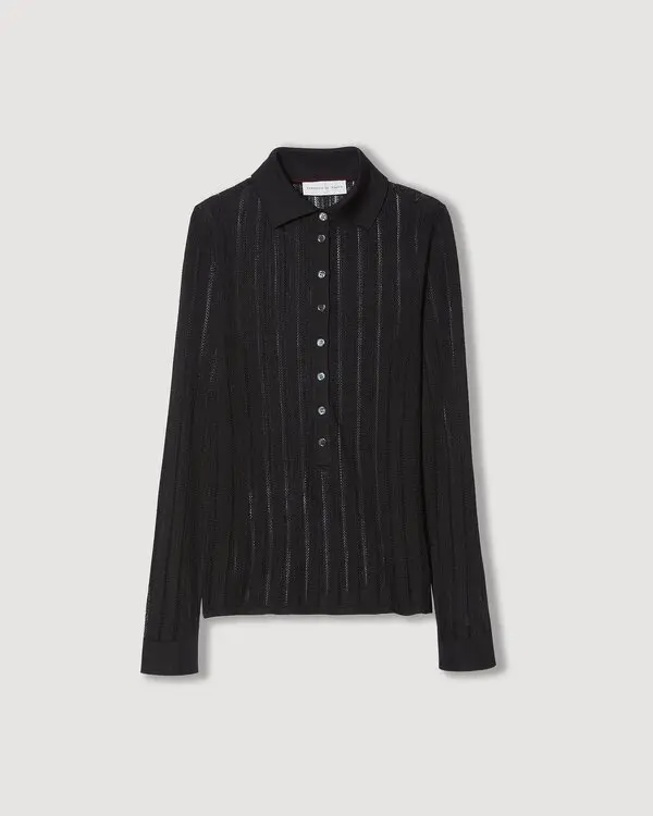 Veronica De Piante Lydia Silk Crepe Polo