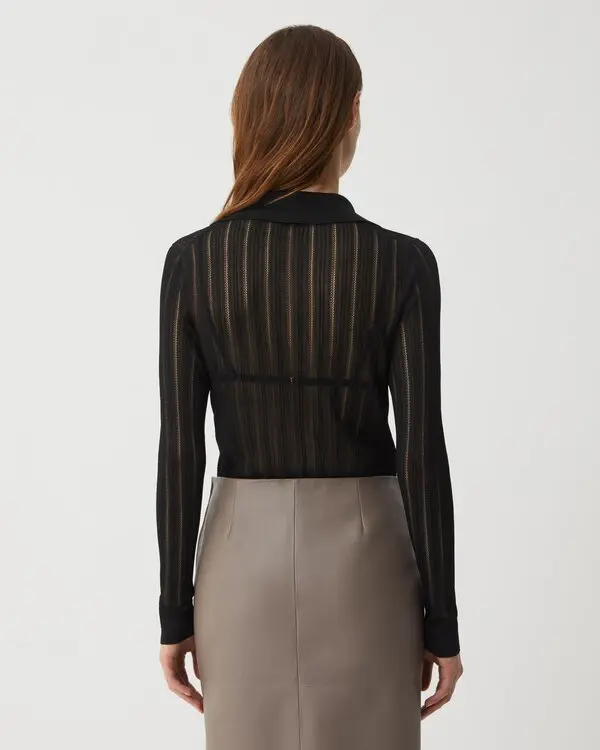 Veronica De Piante Lydia Silk Crepe Polo