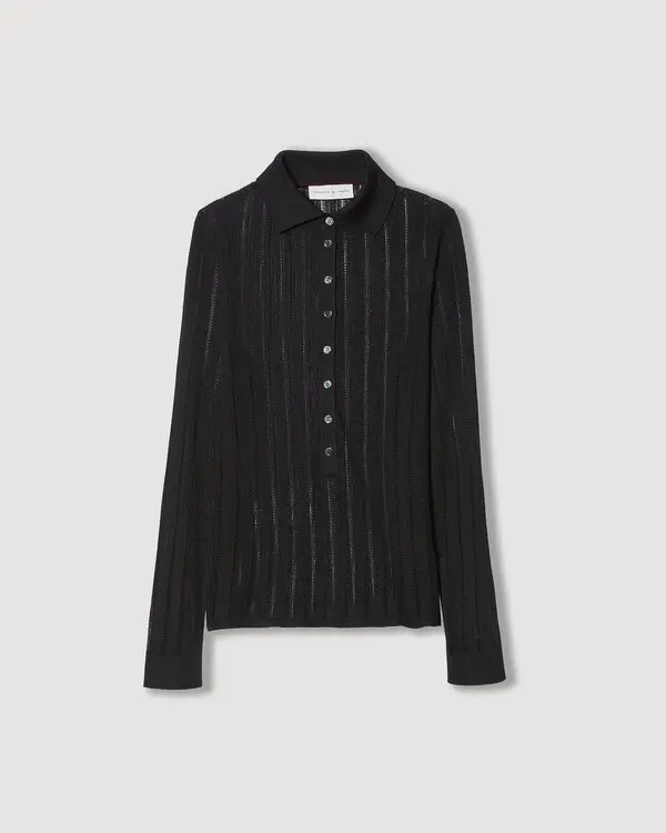 Veronica De Piante Lydia Silk Crepe Polo