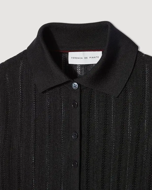 Veronica De Piante Lydia Silk Crepe Polo