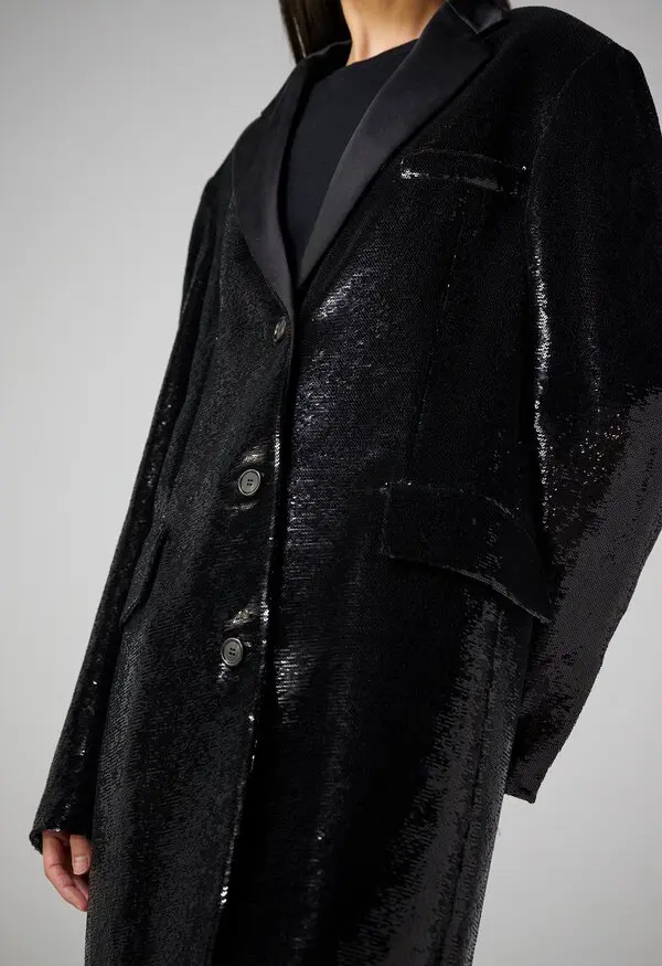 Veronica De Piante Arlo Sequin Coat
