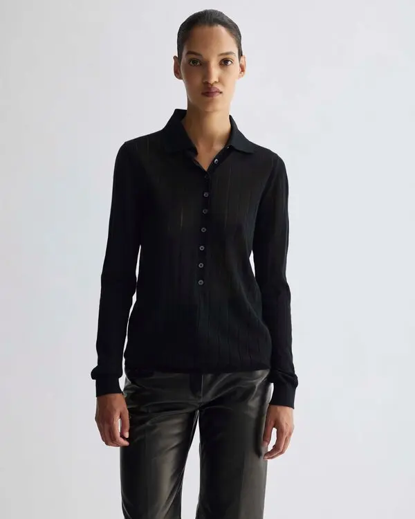 Veronica De Piante Luna Cashmere Sweater - Black
