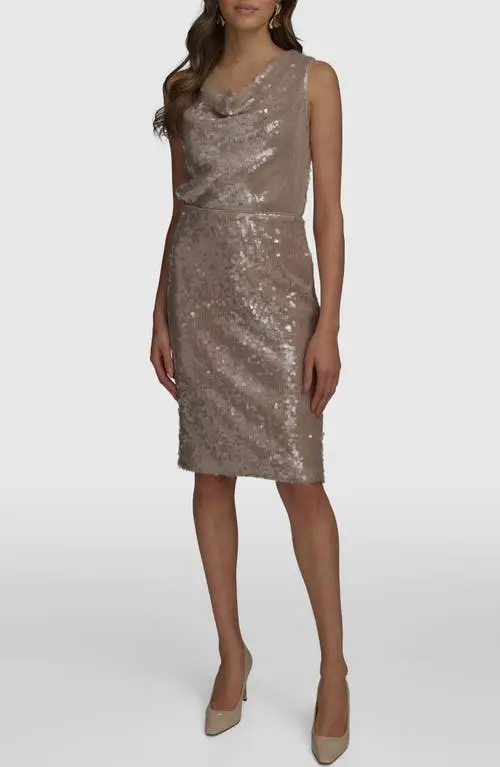Donna Karan New York Sequin Pencil Midi Skirt