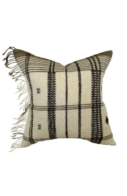 LINEN & JAMES Conrad | Coastal Blue Stripe Pillow Cover