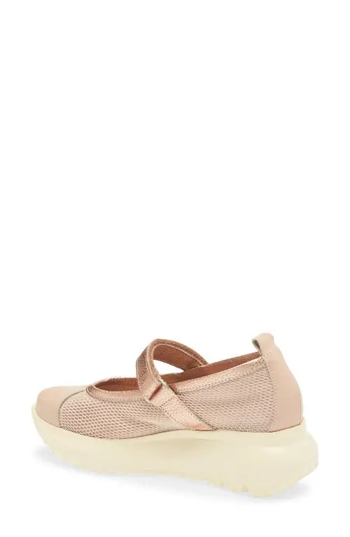 WONDERS Mesh And Leather Platform Flats - Palo/ Rame