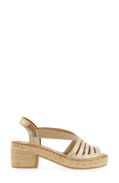 TONI PONS Dima Espadrille Sandal - Platinum