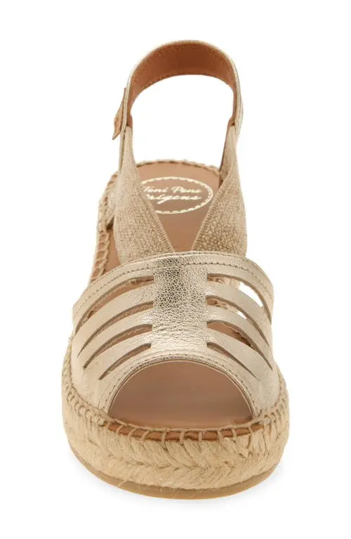 TONI PONS Dima Espadrille Sandal - Platinum