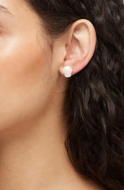 Lele Sadoughi Collector Faux Baroque Pearl Stud Earrings