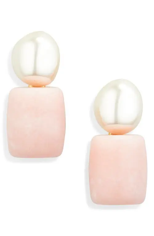 Lele Sadoughi Pebble Stud Earrings - Rose