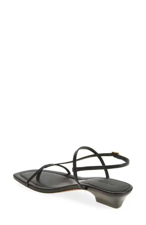 Madewell Maycie Asymmetric T-strap Sandal - True Black